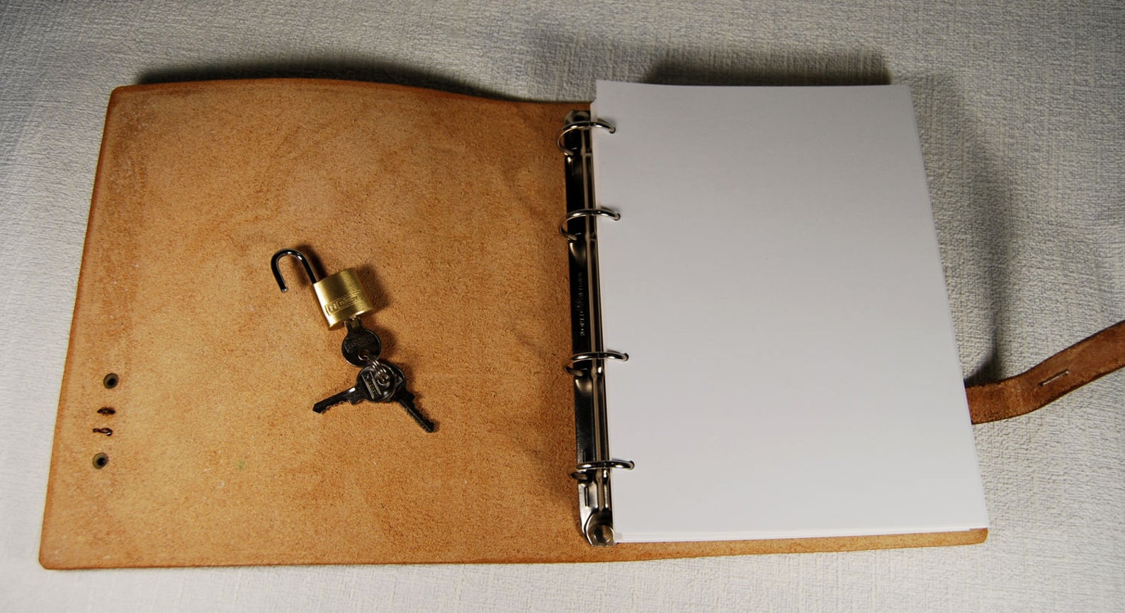 Personalized Lockable Leather Notebook Journal Diary Custom - Etsy