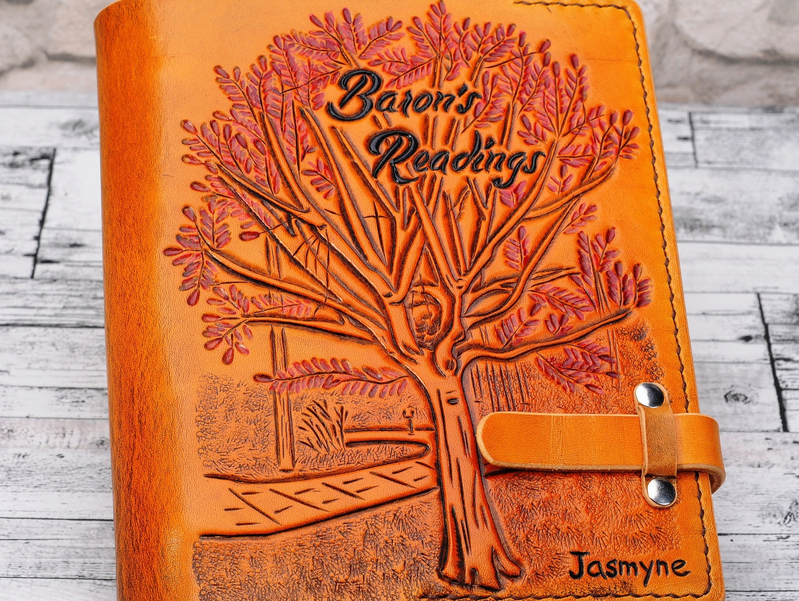 Tree Custom Leather Journal Gift Leather Notebook Diary Tivergy Book ...