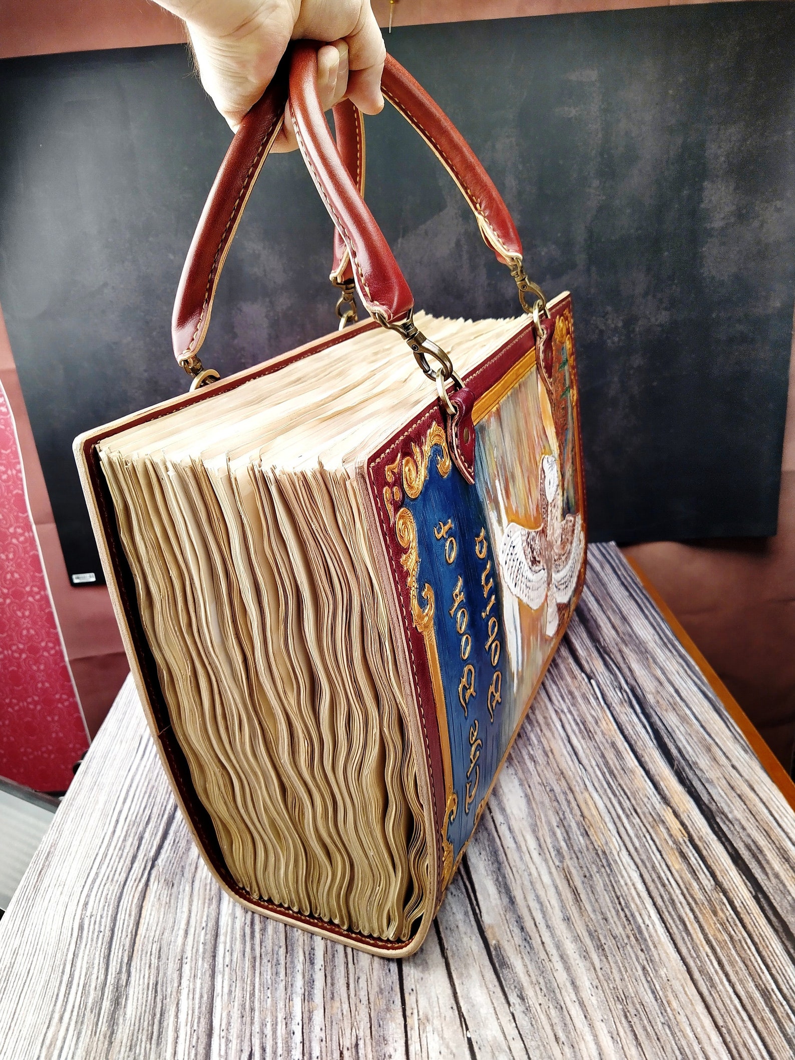 Extra Large 12 X 17 Leather Book | Personalized Gift Owl Book | Custom ...
