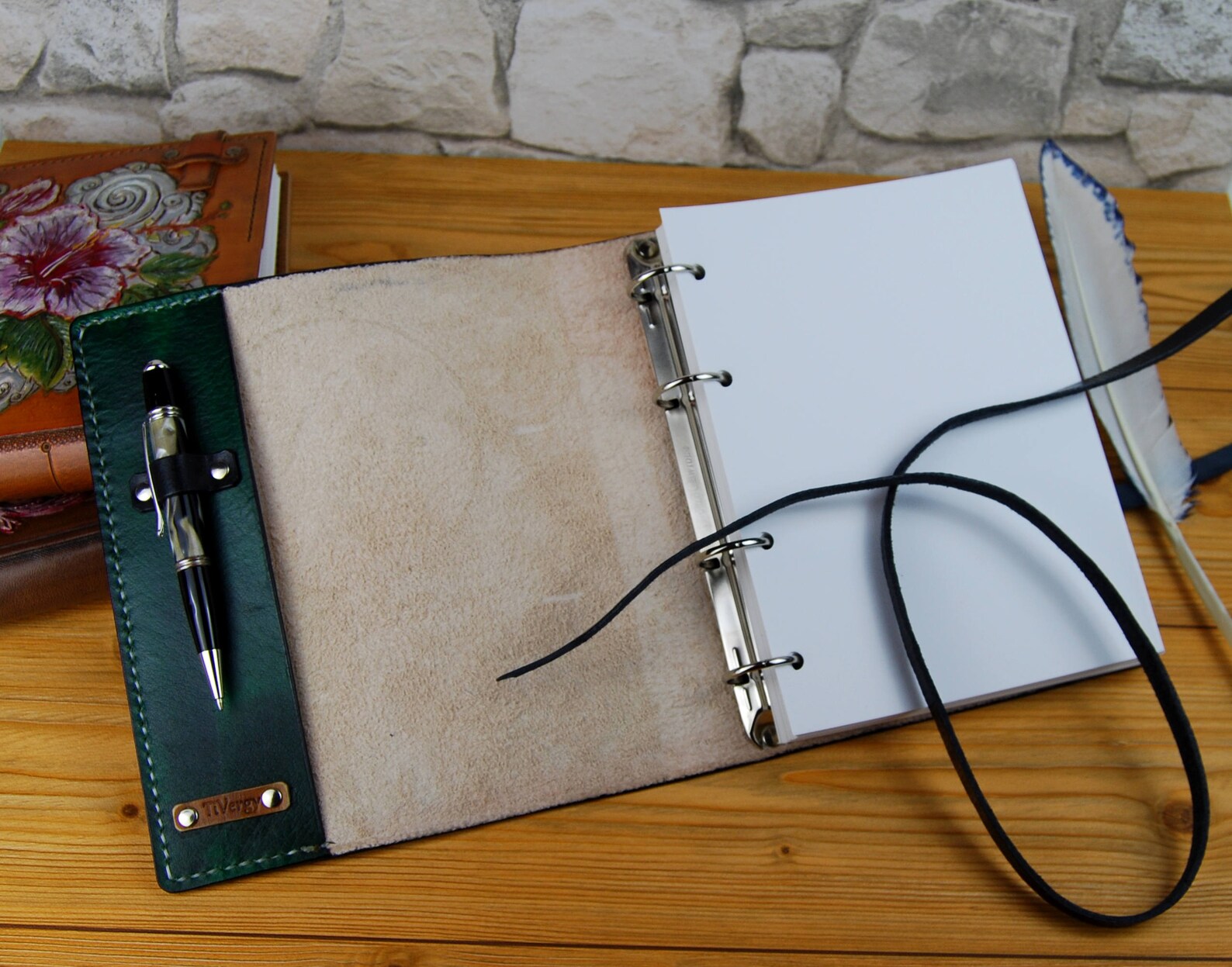 Leather Notebook Personalized Custom Leather Journal Diary - Etsy