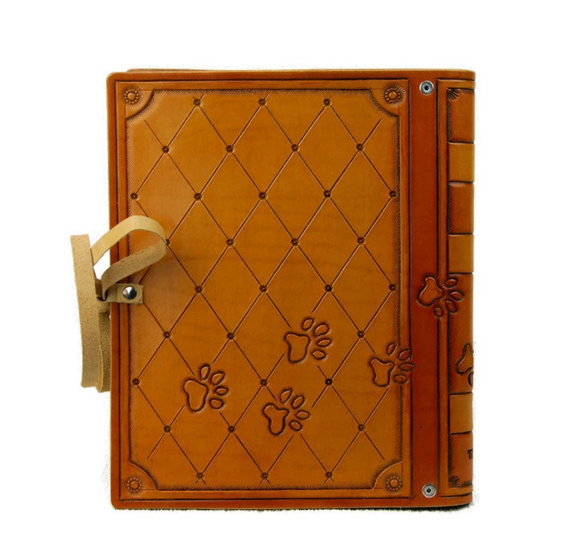 Gift Dog Journal Leather Custom order Notebook Diary Gift | Etsy