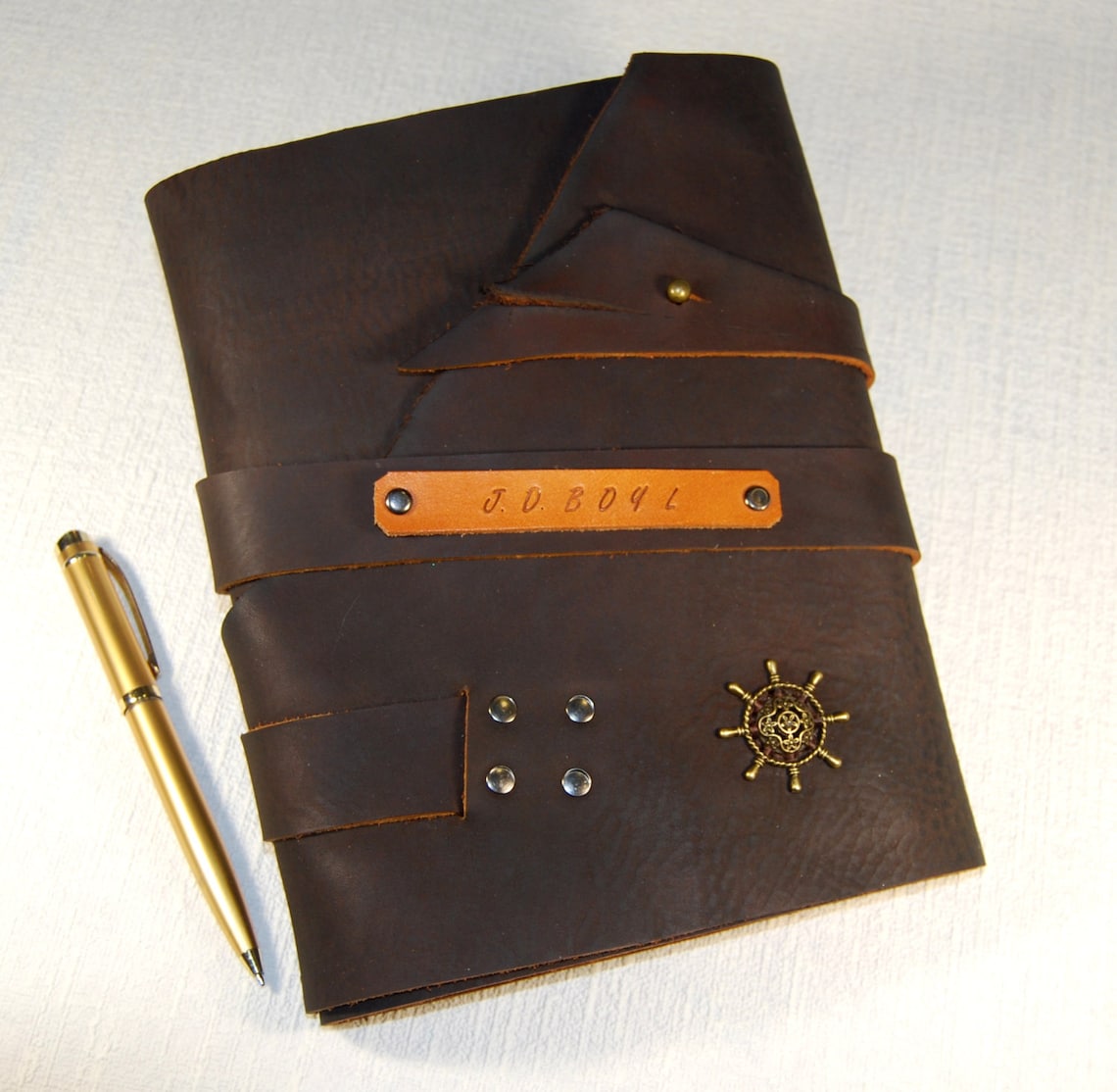 Sea Travel Leather Journal Handmade Personalized Journal Vintage ...