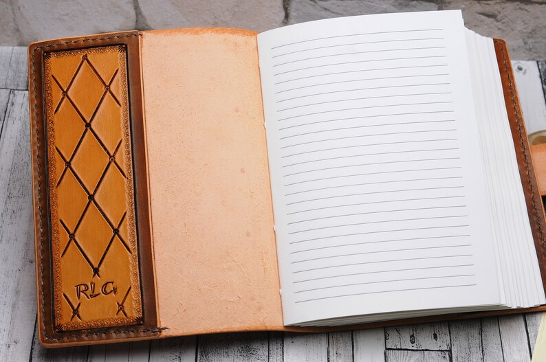 Gift Leather Book 7x9 Leather Journal Handmade Personalized | Etsy