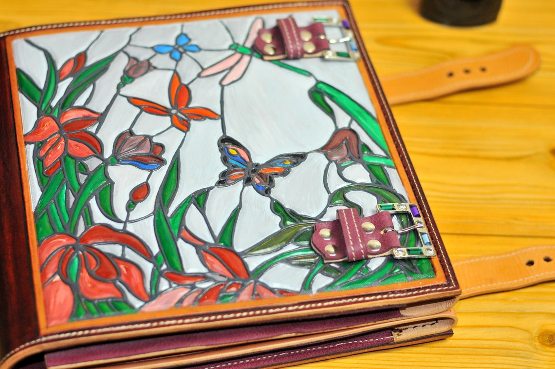 10x10 Large Leather Folio Custom Personalized Handmade | Etsy