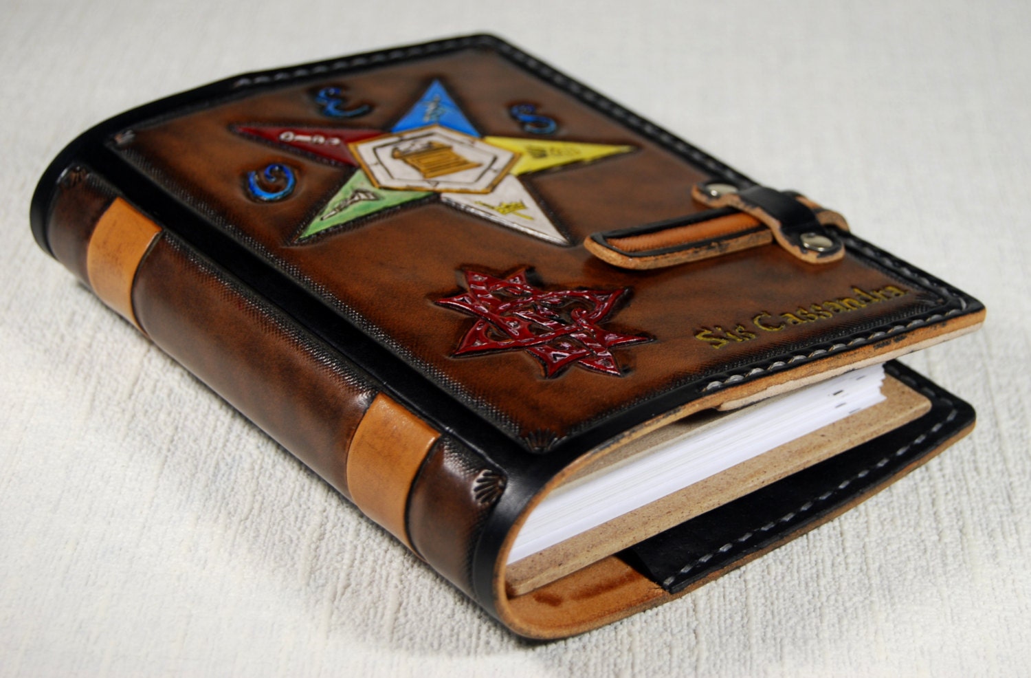 A6 Personalized Leather Journal Cover Custom Journal Cover Nootebook ...
