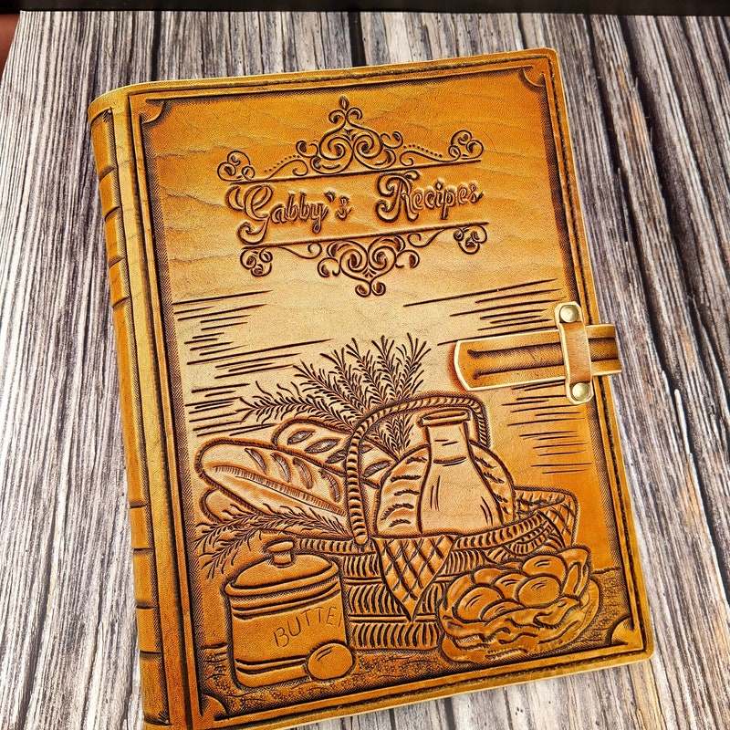 Leather Recipe Book - Etsy