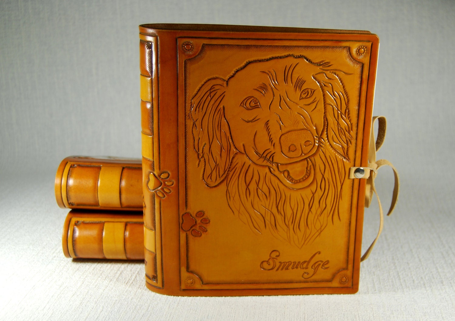 Custom Dog Leather Journal Pet Journal Personalized Journal | Etsy