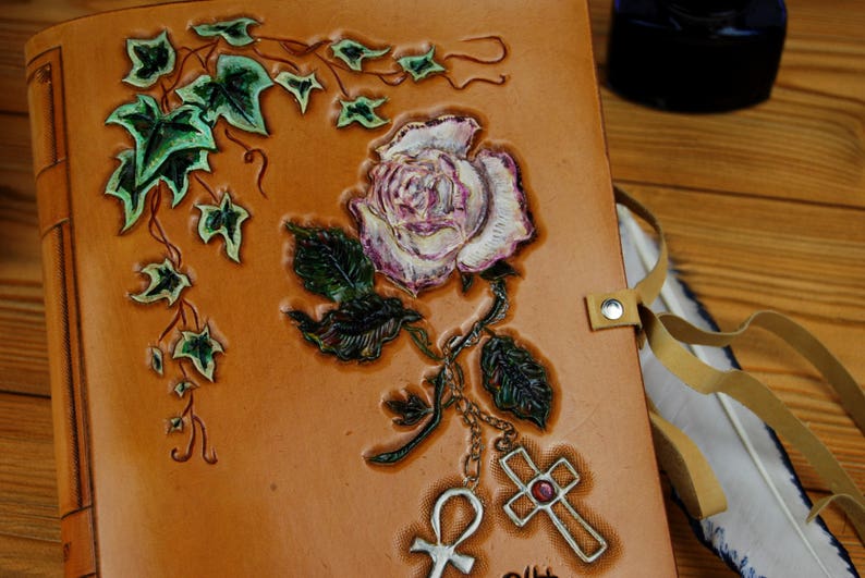 Leather Notebook A5 Custom Leather Journal Sketchbook Travel | Etsy