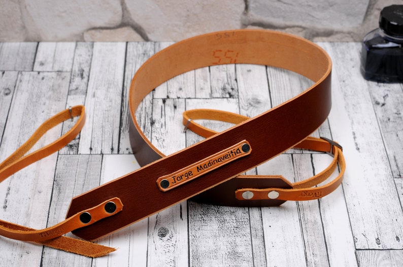 Personalized Leather Camera Strap Brown Camera Strap Nikon | Etsy