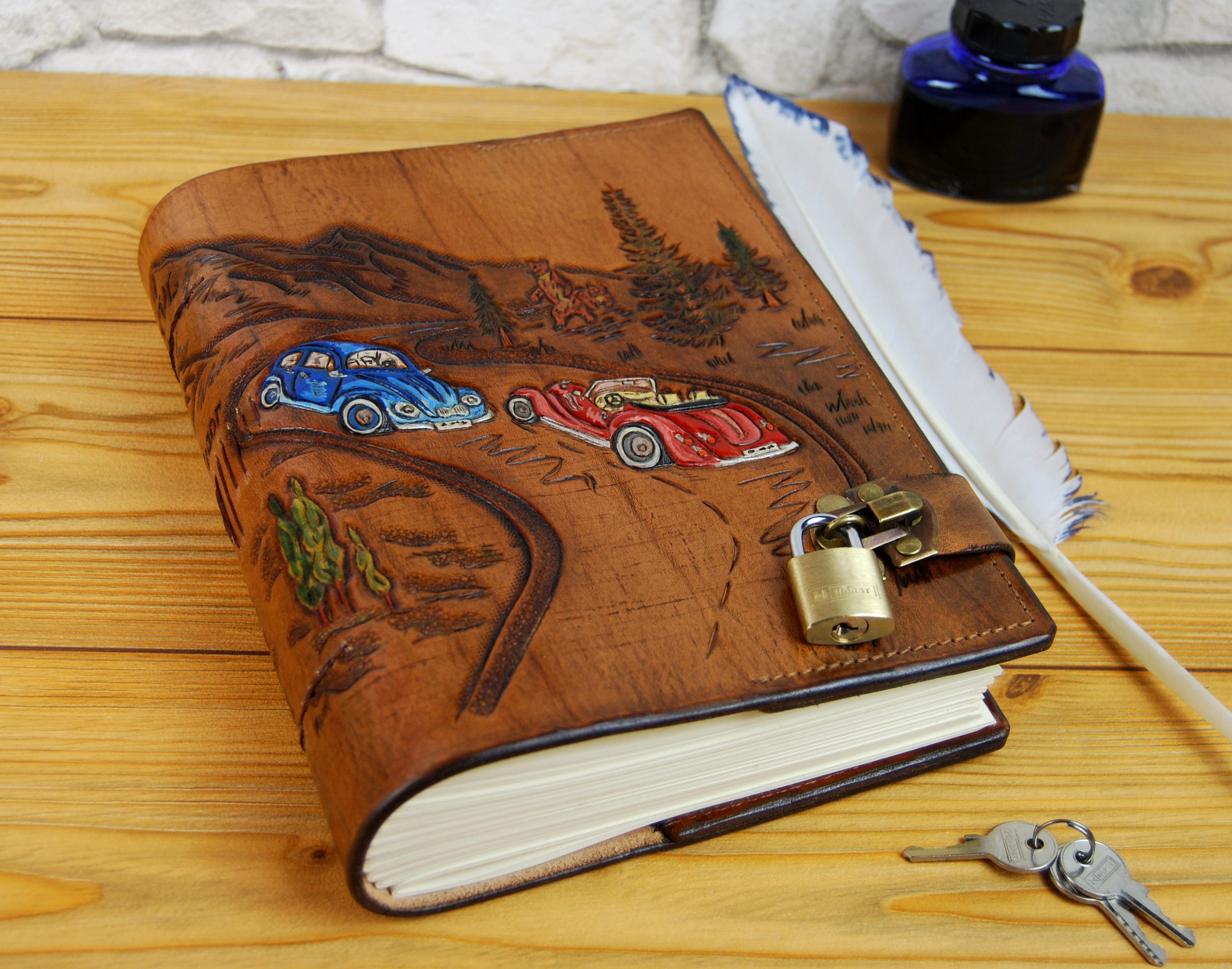 Leather Journal Custom Personalization A5 Journal for order | Etsy