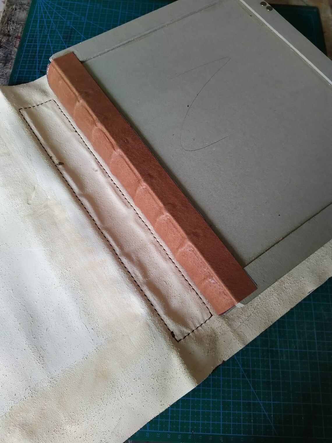 Custom Large Leather Bound Book Personalized Gift A3 Leather - Etsy