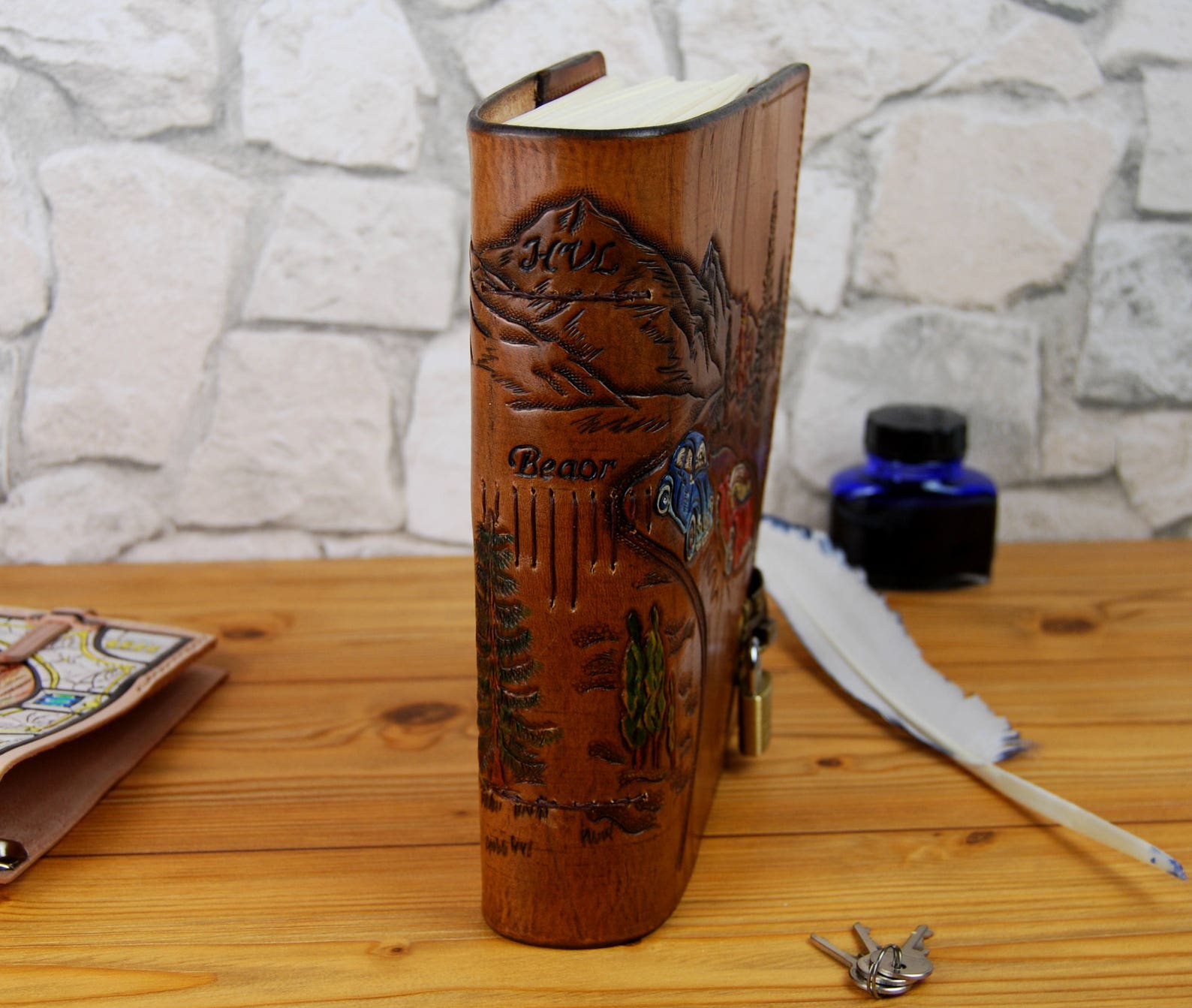 Leather Journal Custom Personalization A5 Journal for order | Etsy