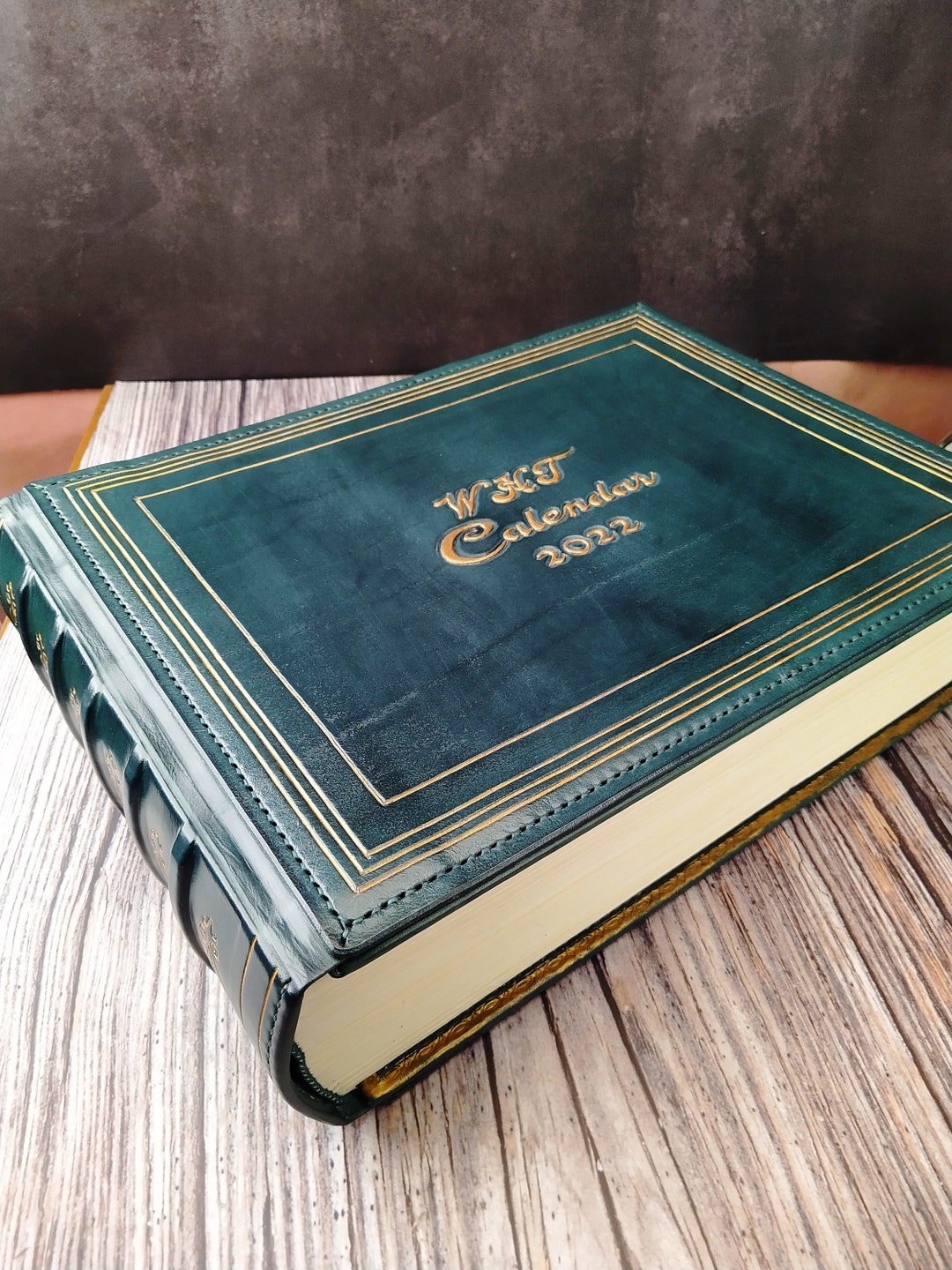 Extra Large 13x18 Custom Personalized Gift Book, A3 Leather Bound Book ...