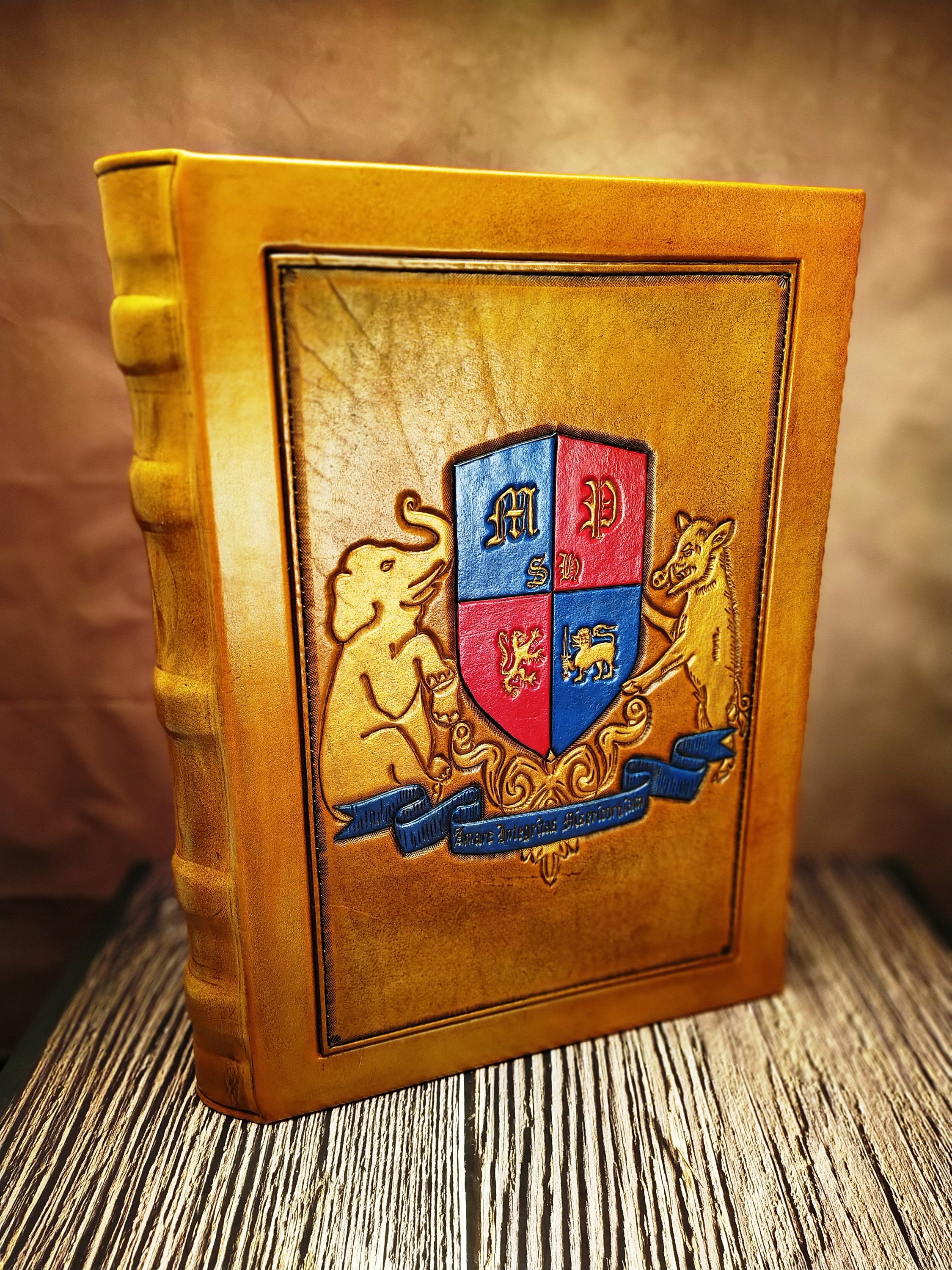 Extra Large 12x17 Family Personalized Gift Book A3 Leather | Etsy