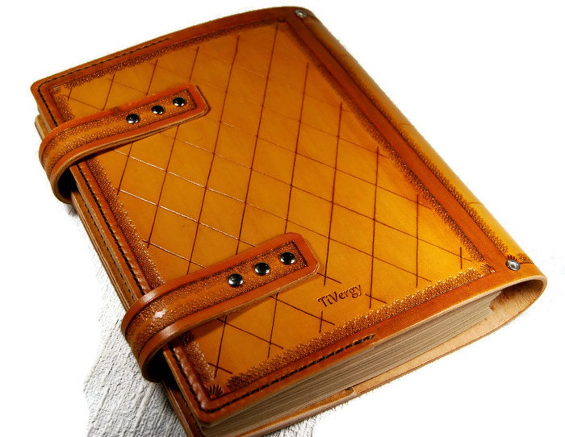 A5 Leather Journal Handmade, Personalized Journal, Brown Journal ...