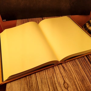 Custom 12x17 Inches Leather Bound Book, Poseidon Extra Large A3 Leather ...