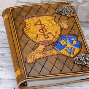 Custom Recipe Leather Book, Cook Book, Leather Journal, Personalized ...