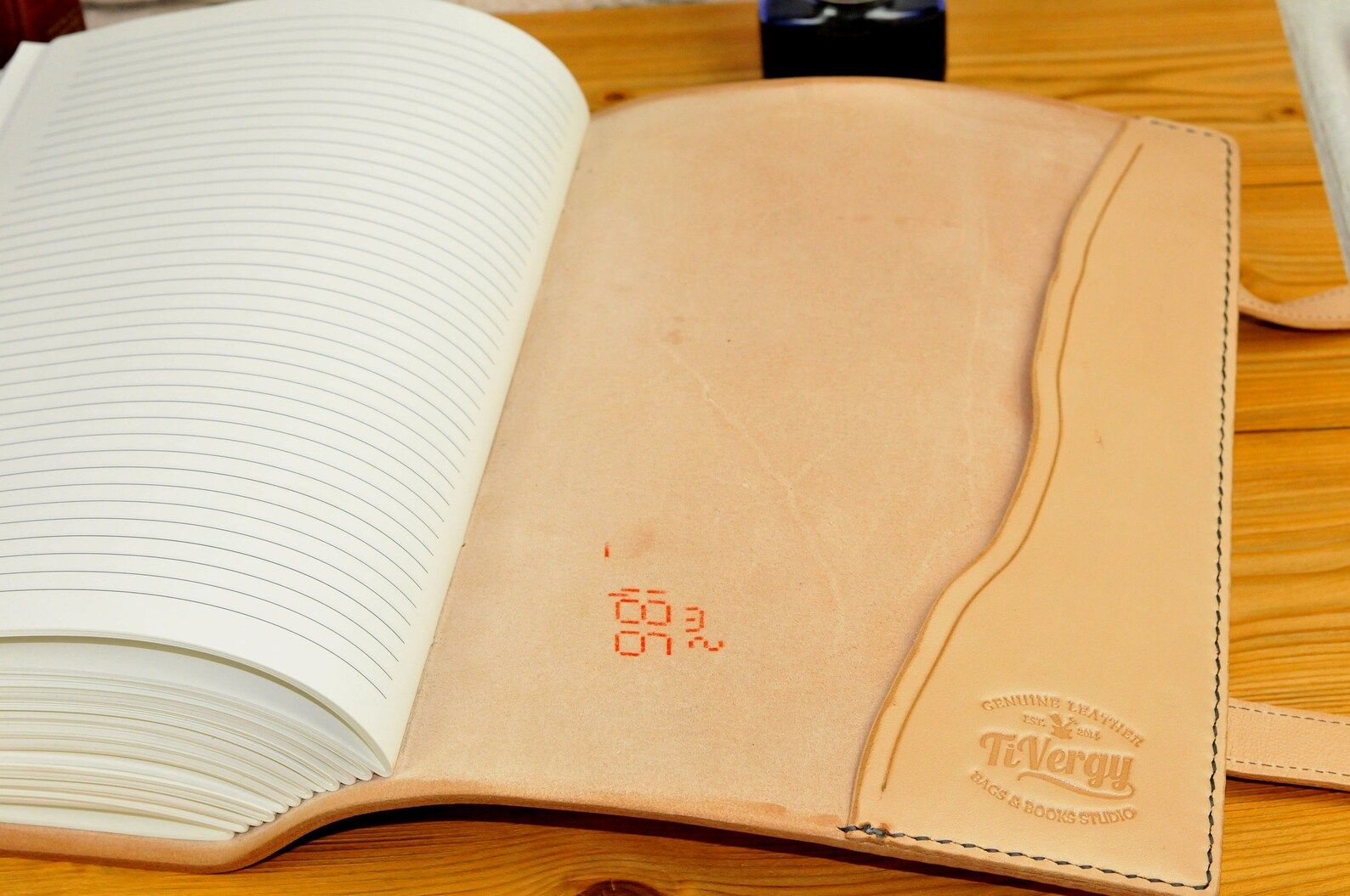 Wolf Journal, Large Leather Journal, A4 Custom Journal, Personalized ...