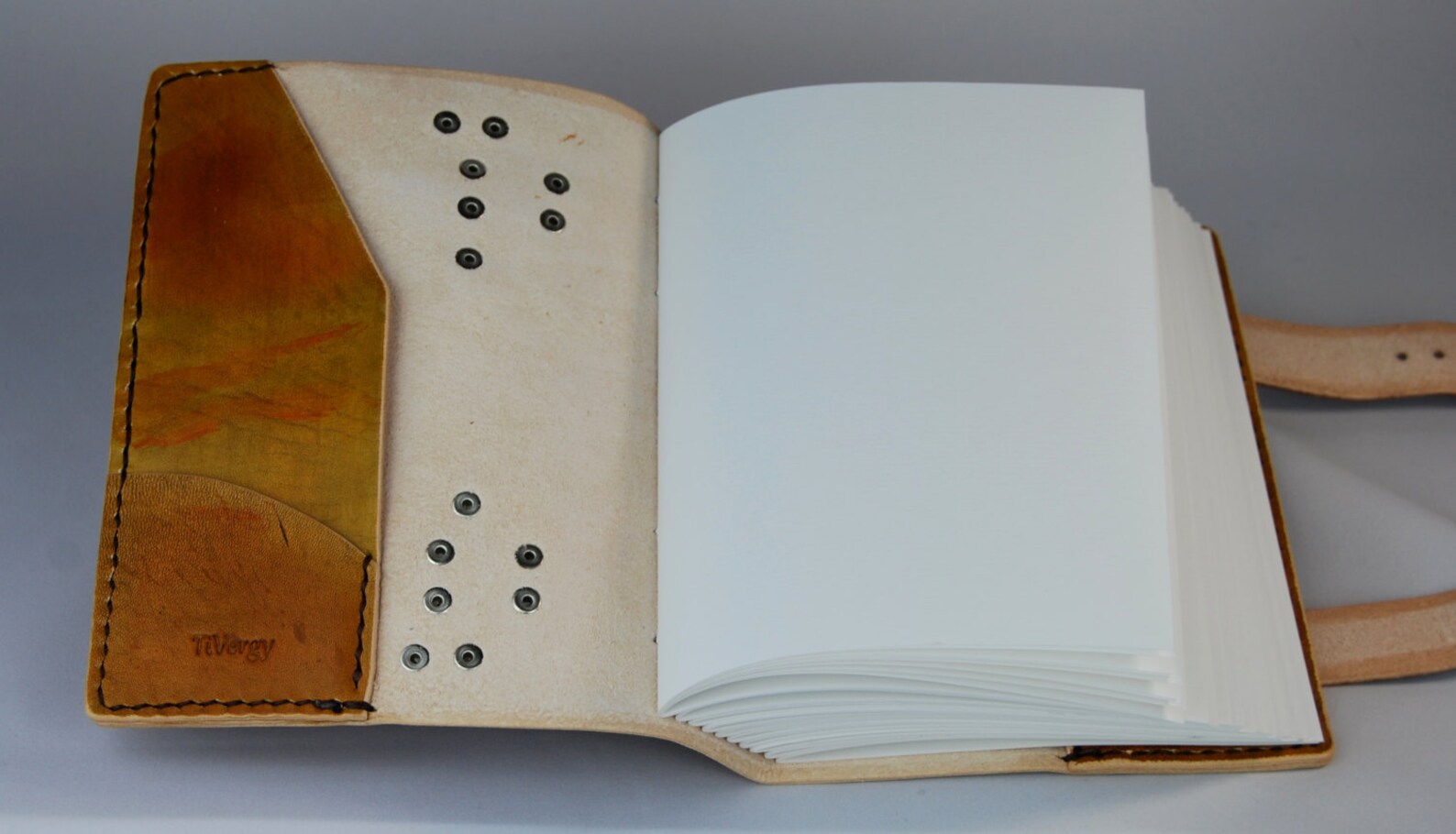 Leather Journal 7x9 Stitched Journal Travel - Etsy