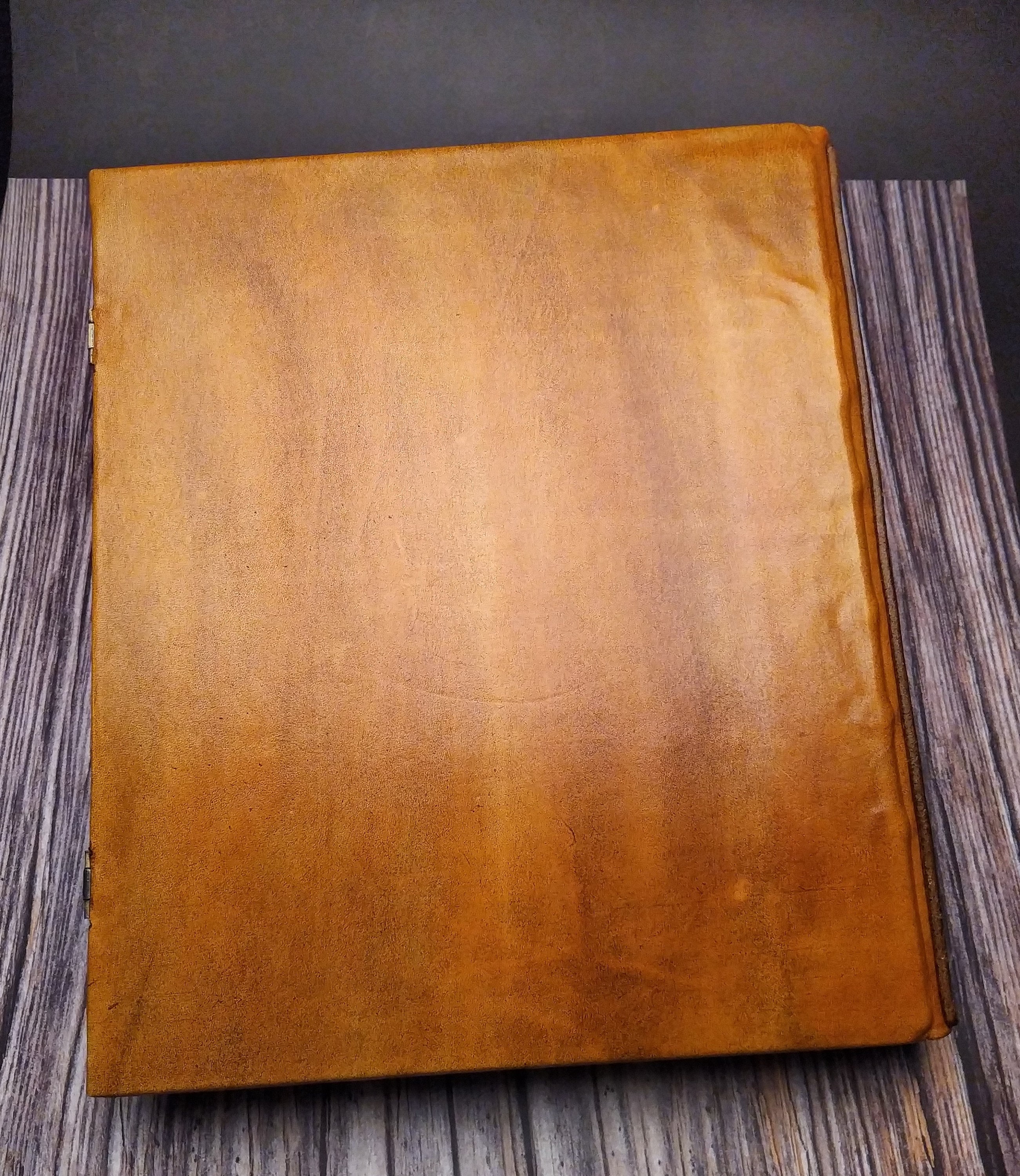 Custom Large Leather Bound Book Personalized Gift A3 Leather | Etsy