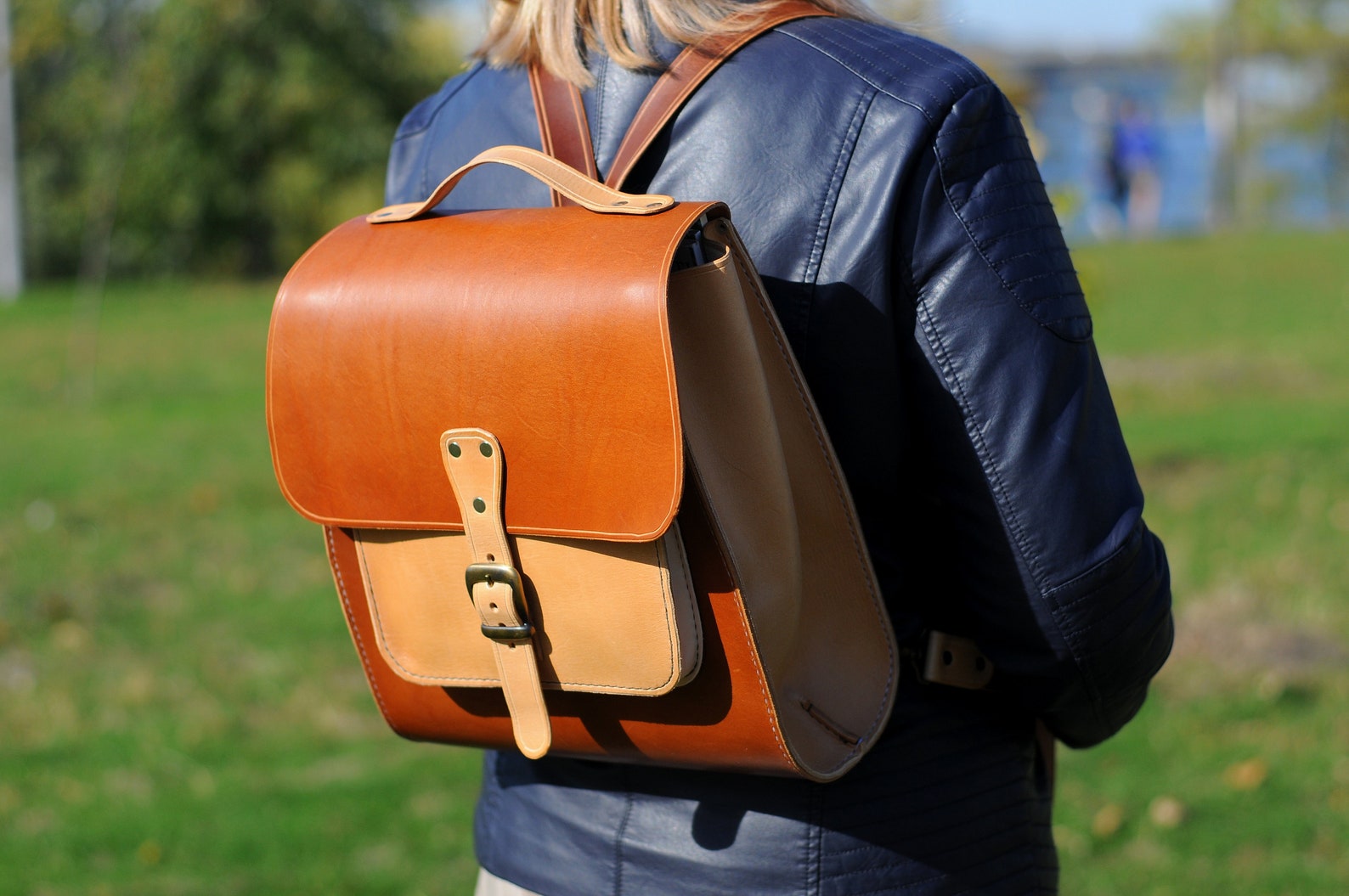 Handmade Leather Backpack Leather Rucksack Womens Backpack | Etsy