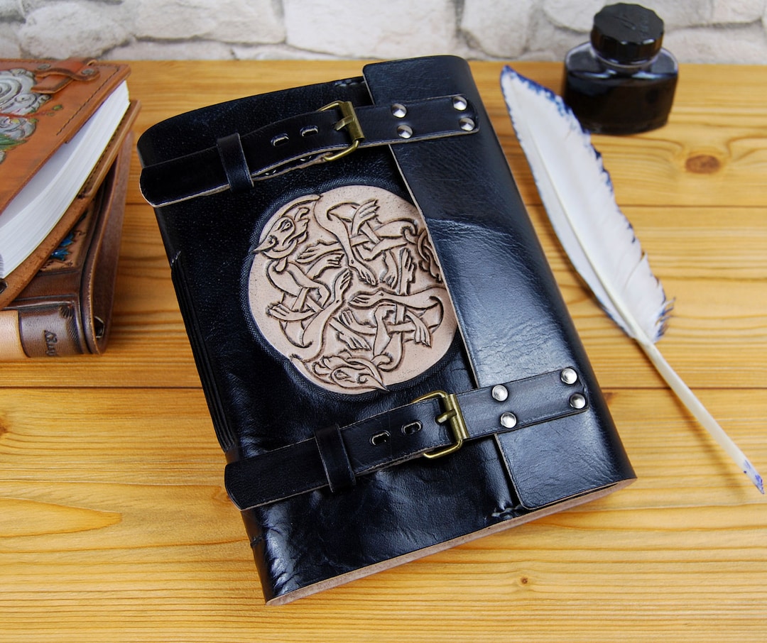 Leather Celtic Notebook Sketchbook Travel Book Handmade Journal A5 Gift ...