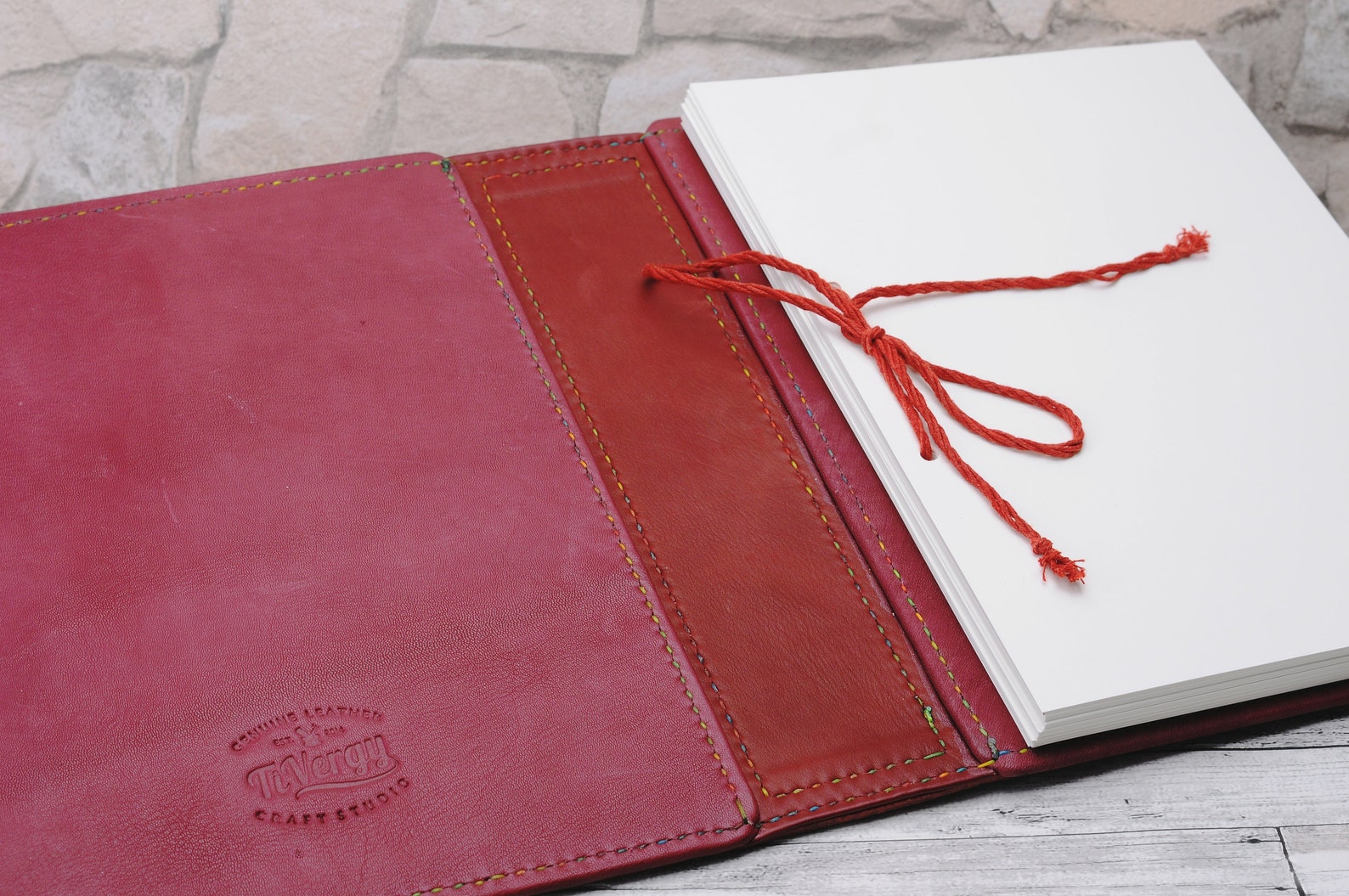 Guest Leather Book Large Family History Book Leather Journal Notebook ...