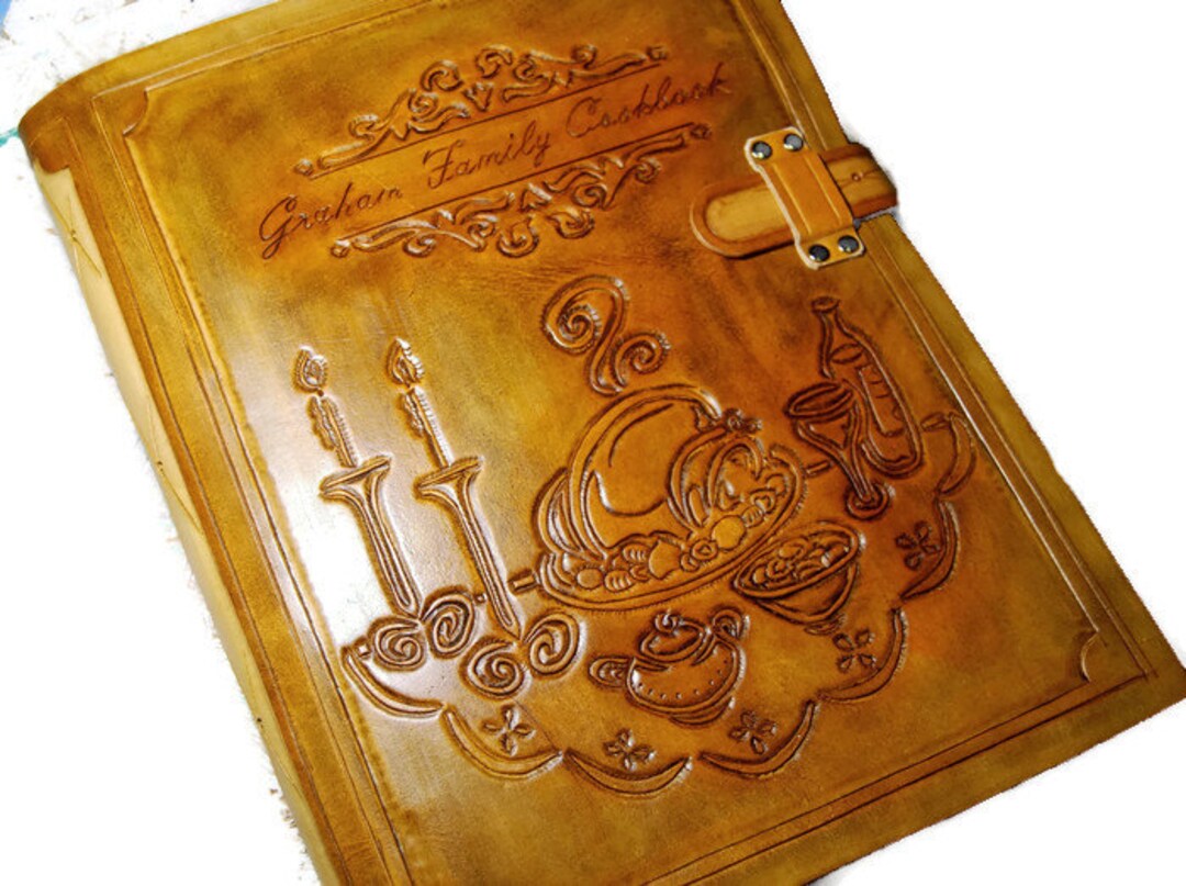 Leather Cook Book for Order Big Recipe Book Leather Journal - Etsy