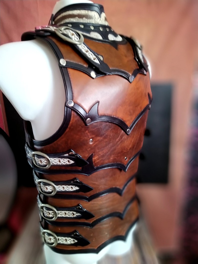 Custom Fantasy Leather Armor, Dragon Armor, Leather Cuirass With ...