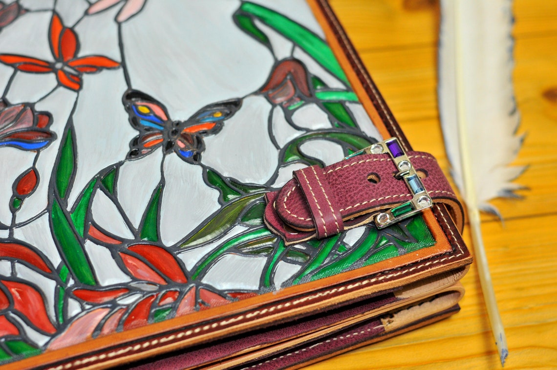 10x10 Large Leather Folio Custom Personalized Handmade | Etsy