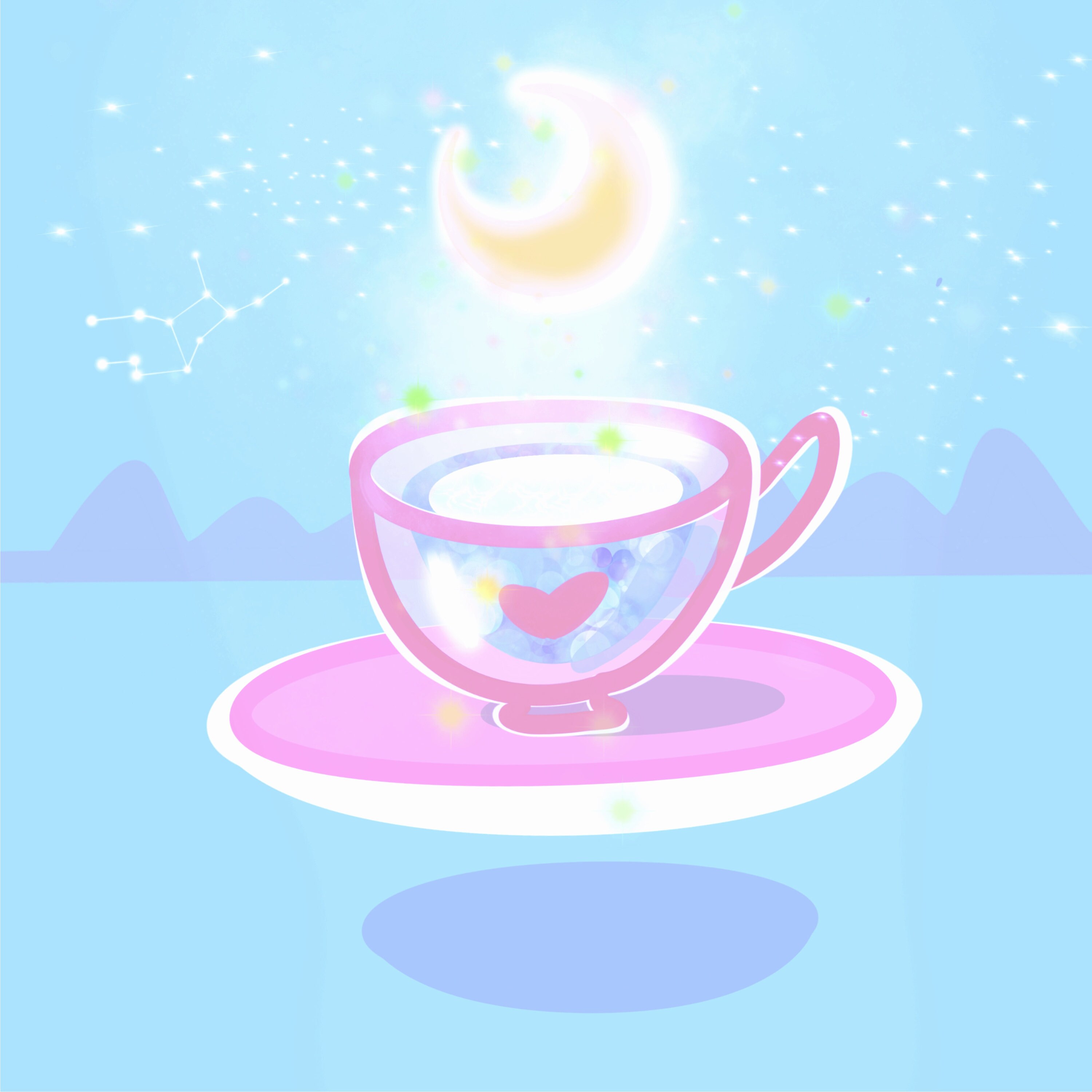 Desktop Wallpaper/ Night Time Tea JPG 4000 X 4000 Pixels - Etsy Australia