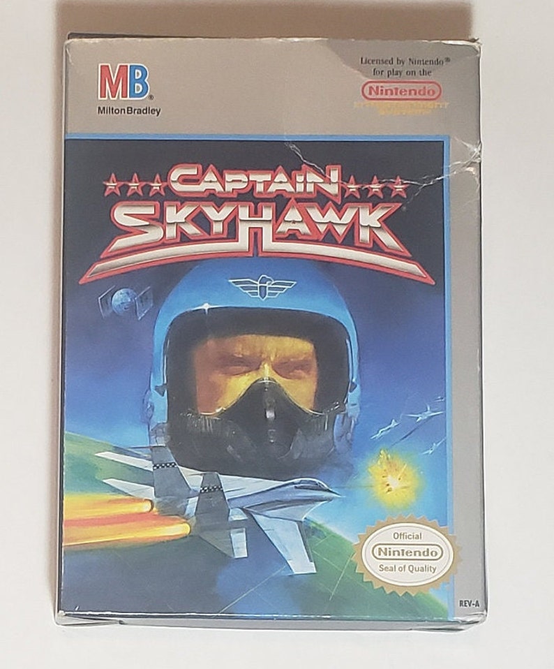 Nintendo NES Captain Skyhawk BOXED Original Vintage Game Cartridge ...