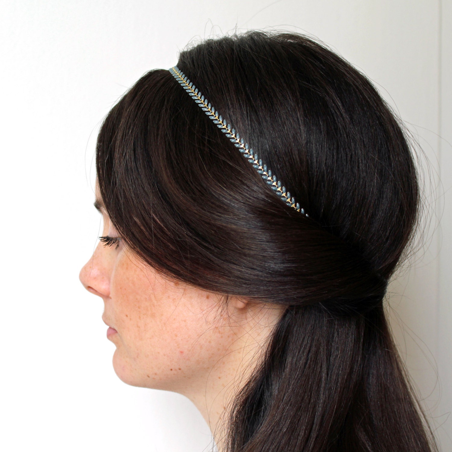 Headband in String Epi Enamelled "freesia" (available in 4 Colors ...