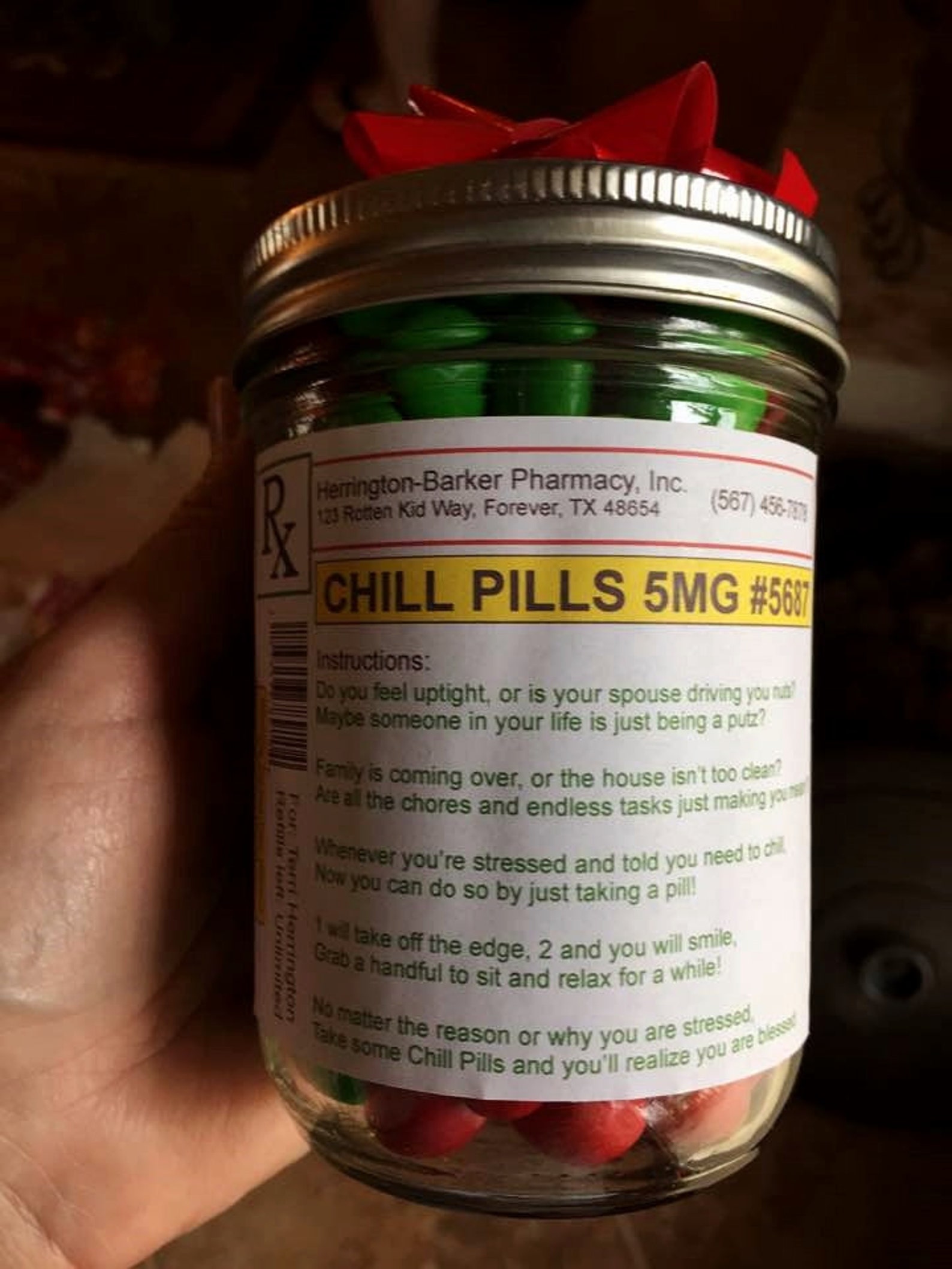 Customizable Chill Pill Label - Digital File - Gag Gift Label - 4x3 ...