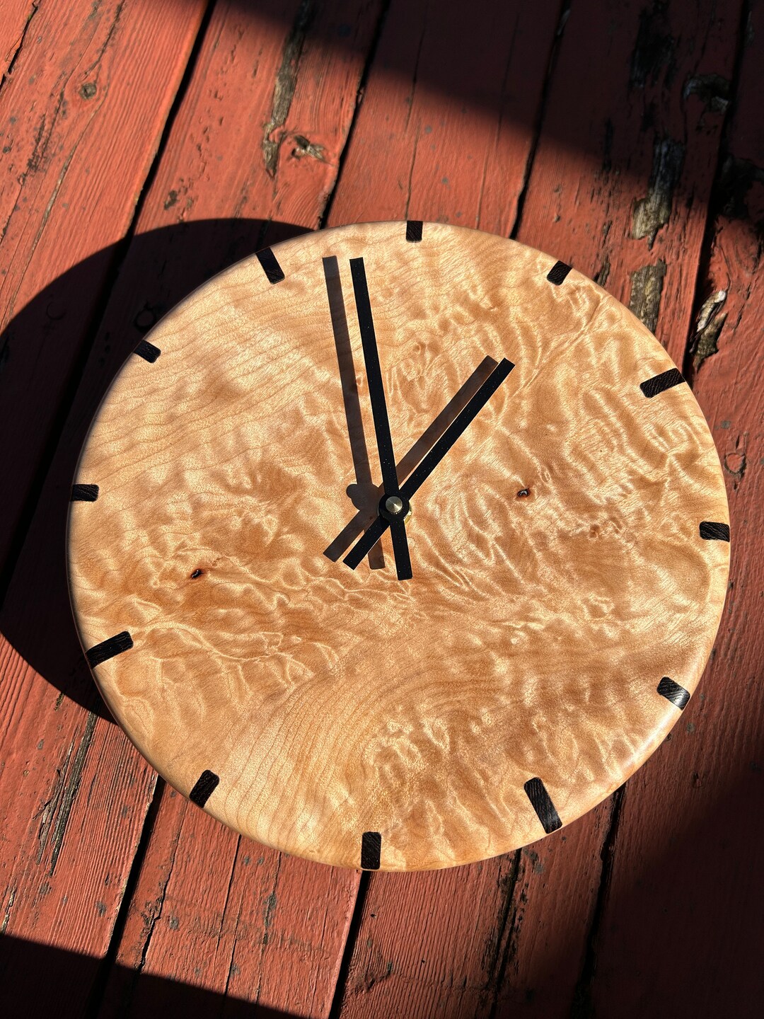 Quilted Maple Wall Clock - Etsy