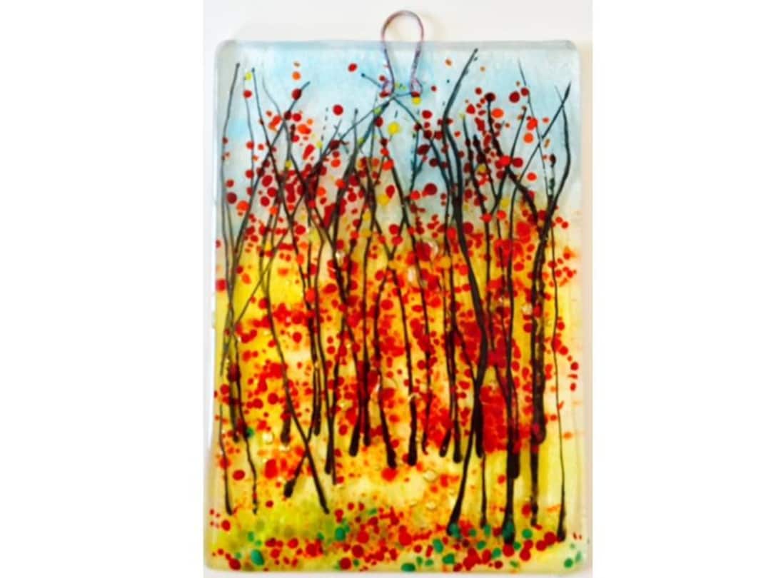 Fused Glass Winter Trees - Etsy