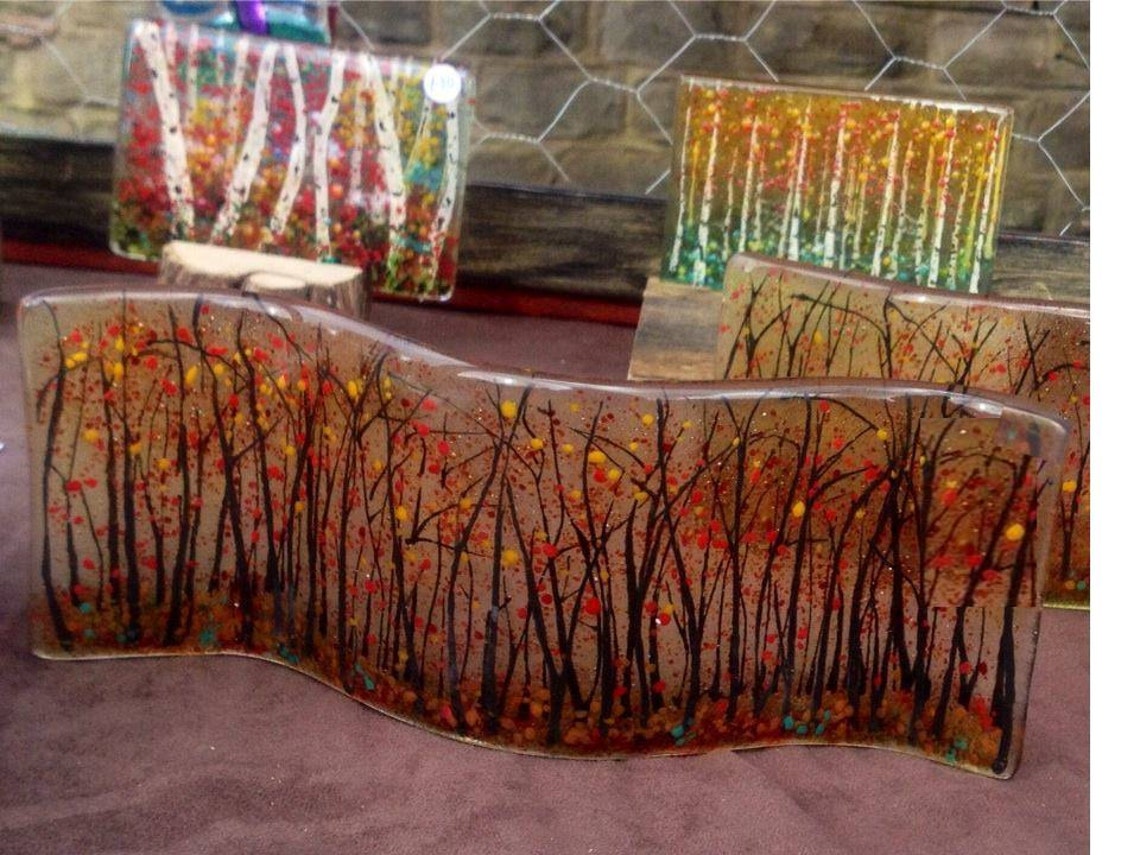 Fused Glass Winter Trees - Etsy