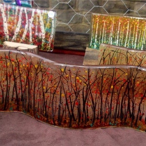 Fused Glass Winter Trees - Etsy