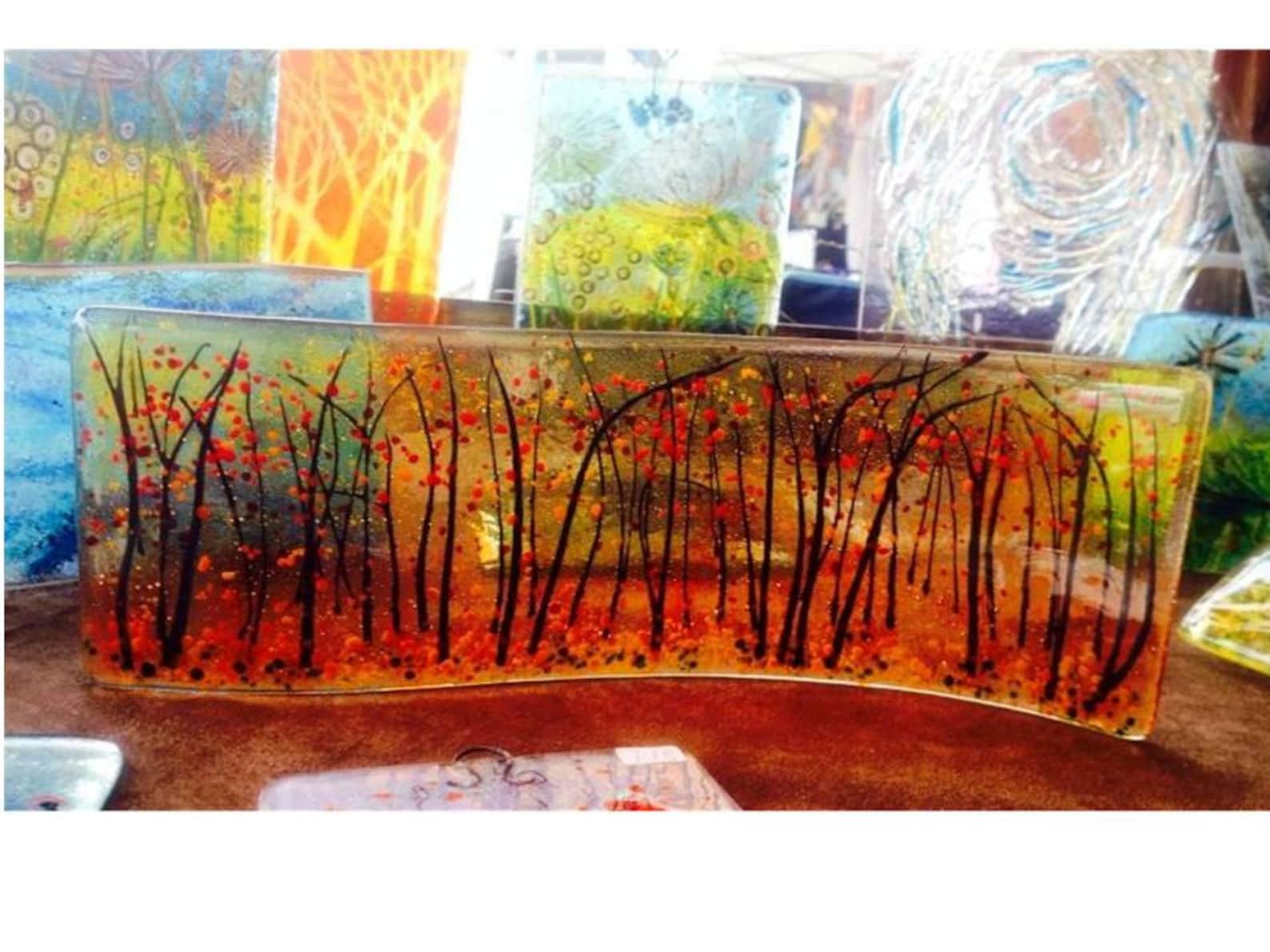 Fused Glass Winter Trees - Etsy