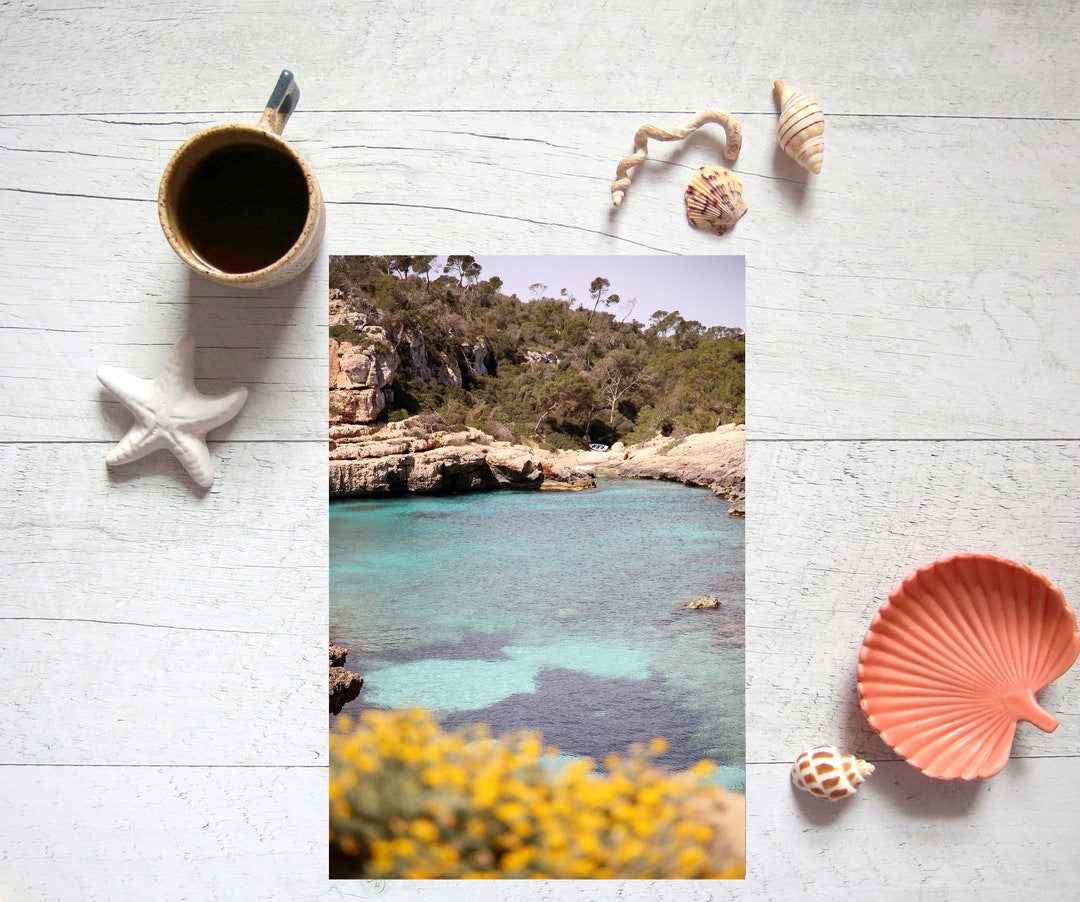 Mallorca Cove Beach Photography Print: Mediterranean Wall Art, Coastal ...