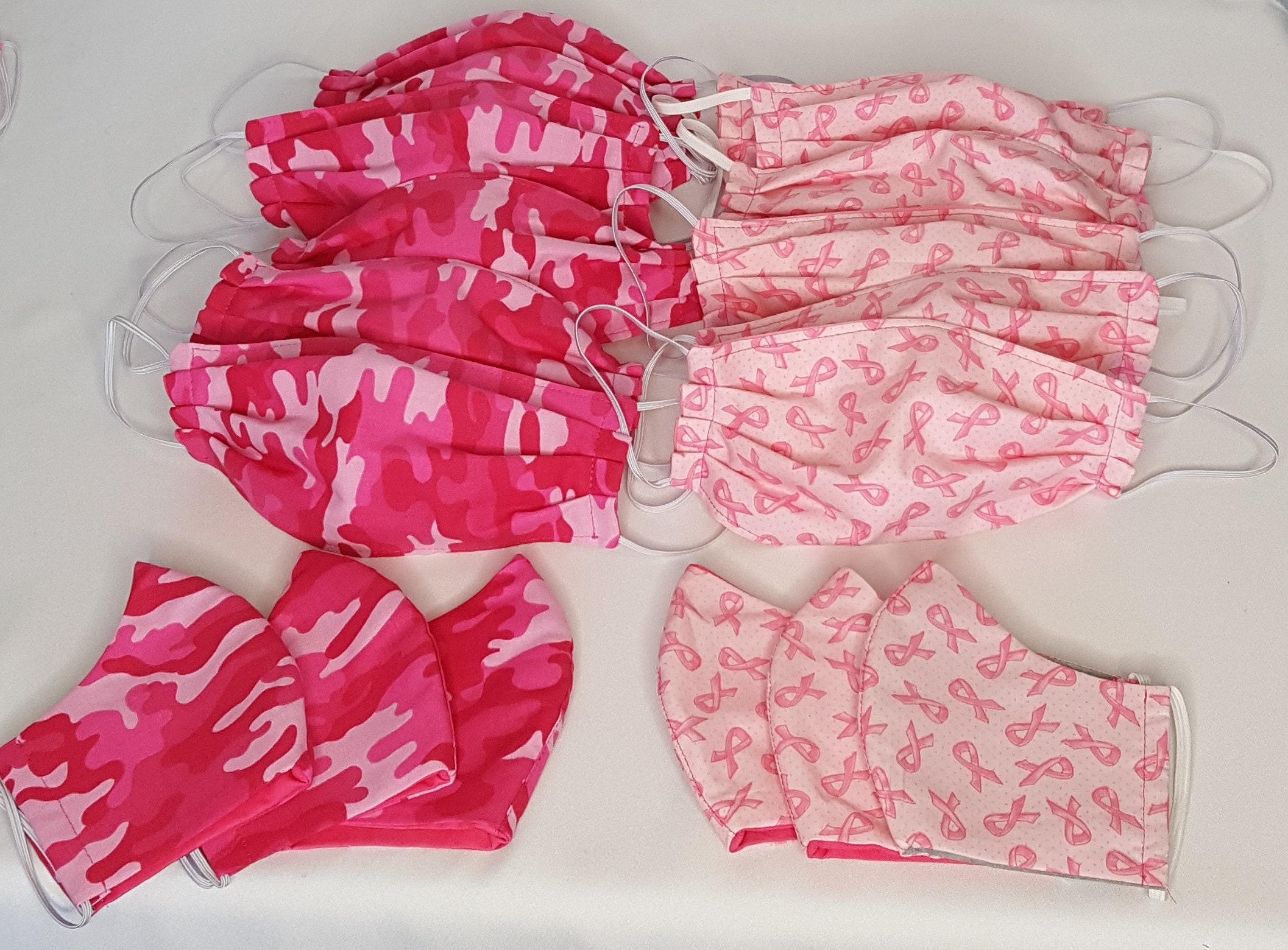 Breast Cancer Theme Face Mask 3 Layers With Built-in Washable Filter - Etsy