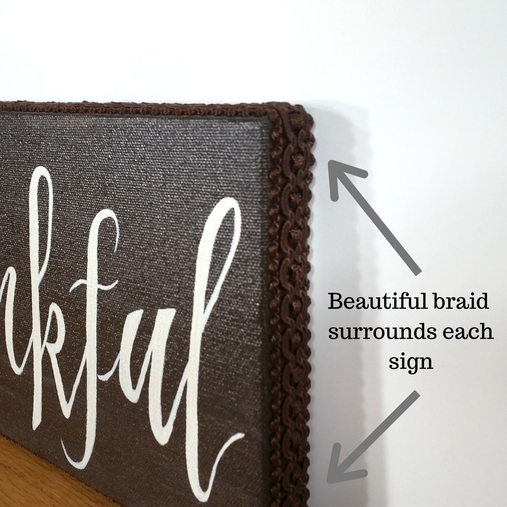 Thankful Decor Thankful Wall Decor Thankful Sign - Etsy