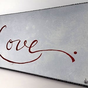 Script Art Script Wall Art Simple Art Script Sign Love - Etsy