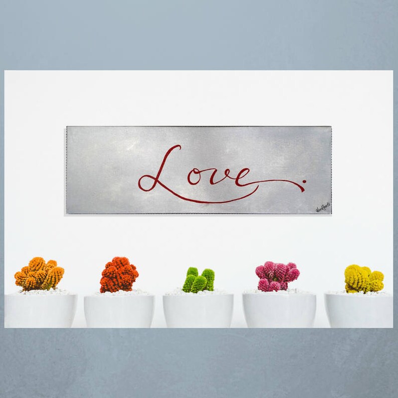 Script Art Script Wall Art Simple Art Script Sign Love - Etsy
