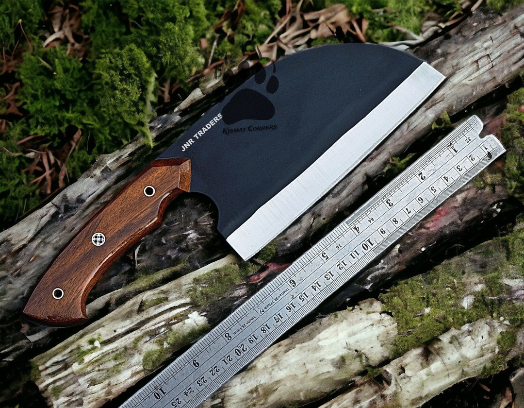 Hand Forged 1095 High Carbon Steel Cleaver Chef Knife, Chef Knife ...