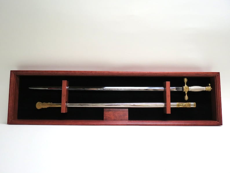 Military Saber / Sword Display Cadet - Oak, Cherry or Walnut Wood - Etsy