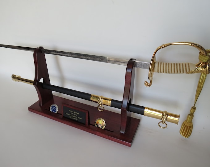 Marine Corps NCO Sword Display, U.S. Army Saber Display, Military Sword ...