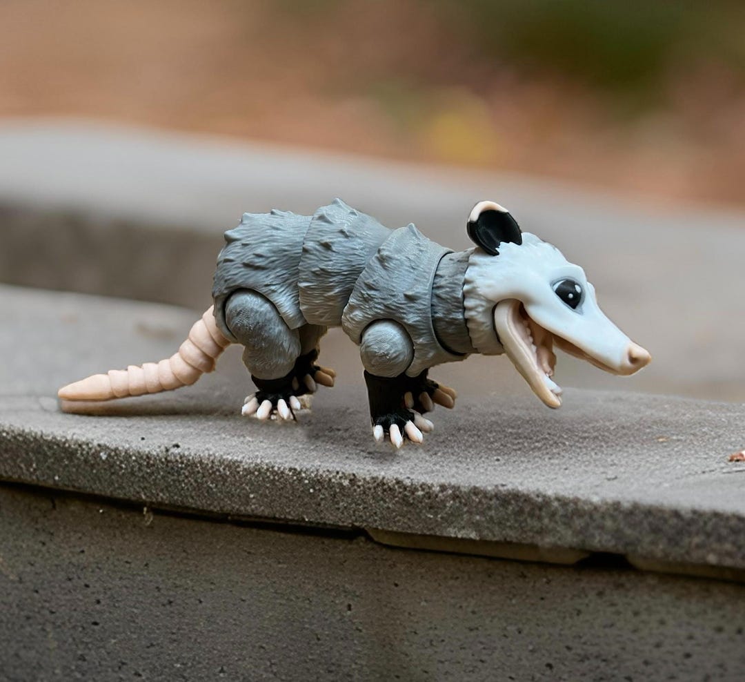 Articulated Opossum | Multiple Sizes| Smiling Opossum| 3D Printed ...