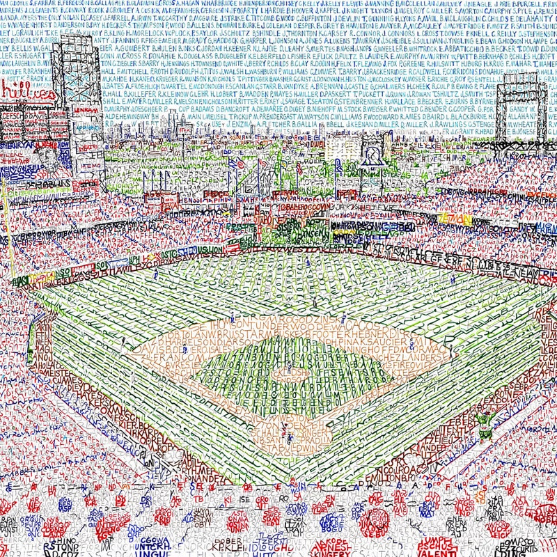 Phillies Stadium Art - Etsy