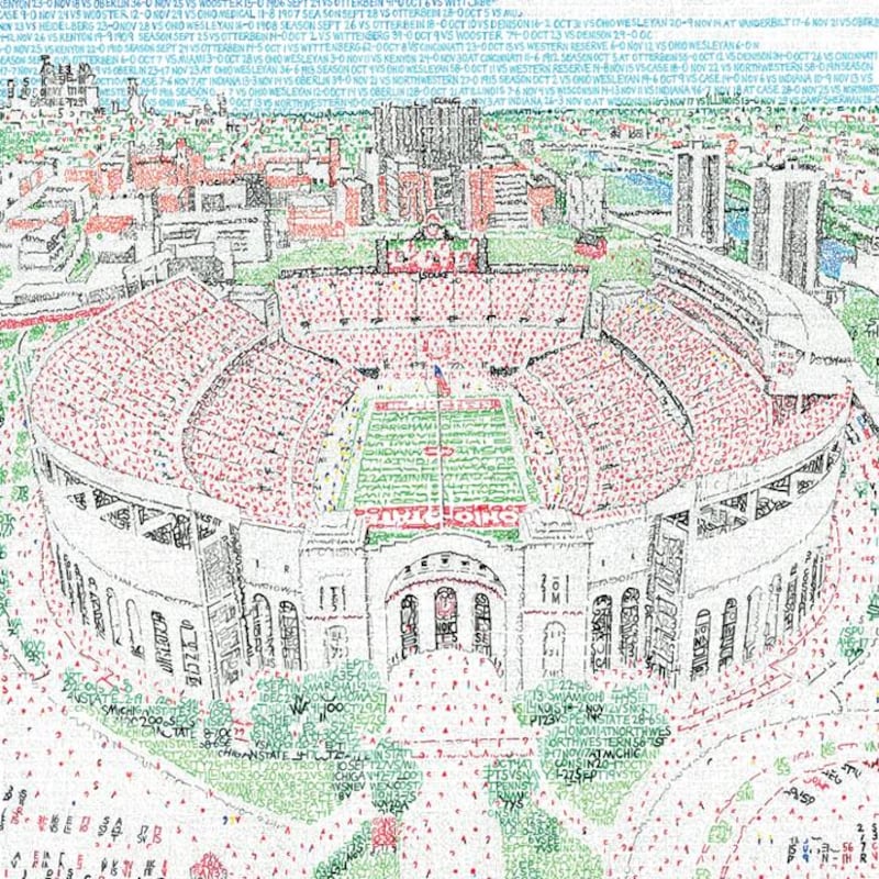 Ohio State Lacrosse Stadium - Etsy Canada